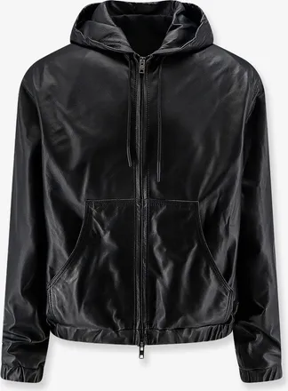 DFour Hooded leather jacket - DFOUR - gender_Man