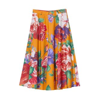 Moschino Femme, Jupes, Multicolore, Taille: 40 FR Roses Gonna