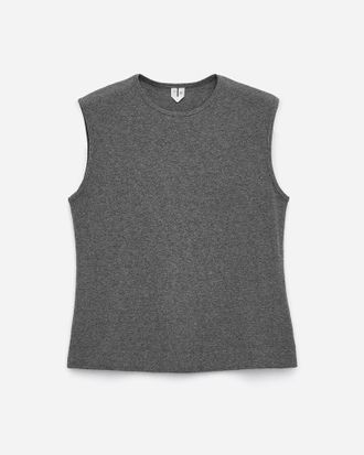 Arket Geripptes Tanktop -Grau