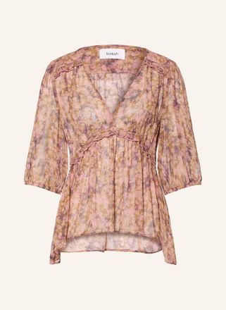 BA&SH Ba&Sh Blusenshirt Asya Mit 3/4-Arm Und R&uuml;schen pink