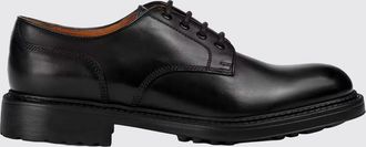 Doucal's Chaussures Derby en cuir de veau lisse avec semelle en caoutchouc