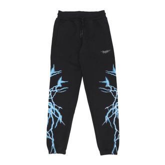 Phobia Archive Lateral Lightning Print Pants - - Trousers - Herren - Schwarzk - L