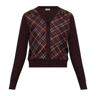 Burberry Sigourney Cardigan - - Knitwear - Damen - Rot - L