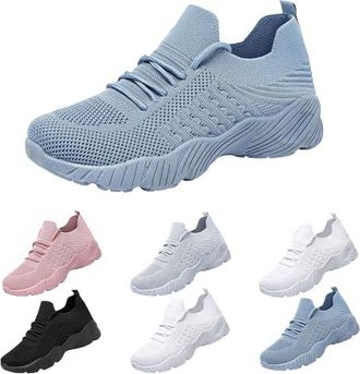 Generic Chaussures de course pour femme - Tennis et marche - En maille respirante - Antid&eacute;rapantes - L&eacute;g&egrave;res - D&eacute;contract&eacute;es - Entra&icirc;nement physique - Avec so