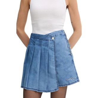 Karl Lagerfeld Femme, Shorts, Bleu, Taille: 40 FR Jupe-short pliss&eacute;e en jean