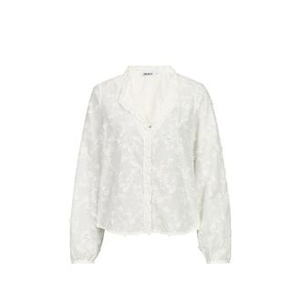Object Blouse &agrave; broderie florale en coton