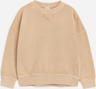 Arket Legeres Sweatshirts Aus Baumwolle -Beige