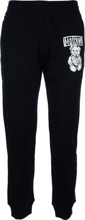 Moschino Homme, Pantalons, Noir, Taille: XL Logo-print Track Pants