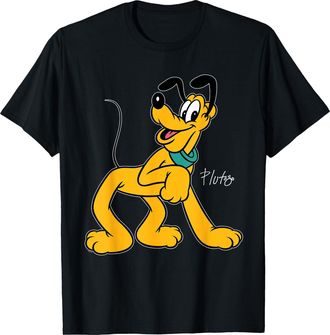 Disney Pluto the Dog Retro Character Pose Trip Matching T-Shirt