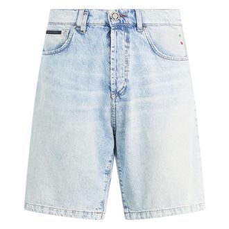 Philipp Plein Herren, Shorts, Blau, W32Gr&ouml;&szlig;e