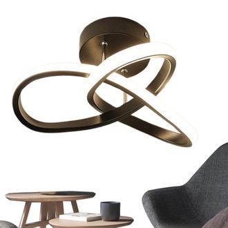 Generic Deckenleuchte aus Acryl - Verandalampe, LED 8 Doppelkreise, geometrische Deckenleuchte aus Acryl f&uuml;r den Flurbereich | Energieeffiziente Beleuchtung f