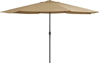 vidaXL Parasol dext&eacute;rieur avec m&acirc;t en m&eacute;tal 400cm Taupe