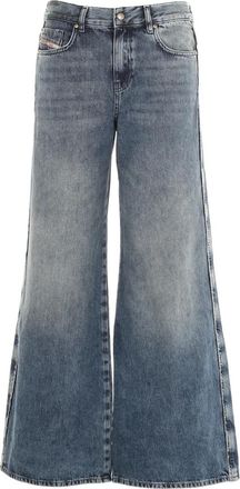 Diesel Femme, Jeans, Bleu, Taille: W29 1978 D-Akemi-S Wide Jeans