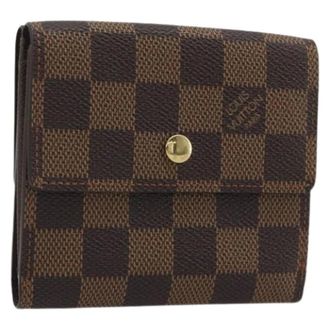 Louis Vuitton Portefeuille Vintage Damier Ebene Pre-owned - Femme - Pre-owned - Brun - Taille: ONE Size