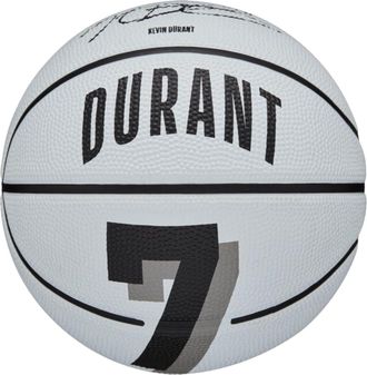 Wilson NBA Player Icon Kevin Durant Mini Ball WZ4007301XB, Womens,Mens basketballs, White, 3 EU