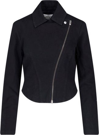 Alaia Black Denim Biker Jacket