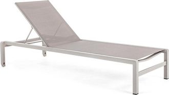 BIZZOTTO Sonnenliege Konnor aus lackiertem Aluminium mit R&auml;dern, ideal f&uuml;r Schwimmbad und Garten -Rastin / 1-teiliger Bausatz