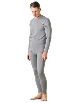 Lapasa Ensemble de sous-V&ecirc;tements Thermiques Homme Haut & Bas Maillot de Corps Manches Longues & Pantalon Chaud Automne/Hiver Gris Clair XL
