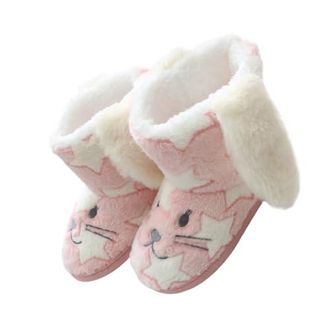 FOMIYES Bottes DHiver Chaudes et Imperm&eacute;ables pour Femmes Semelle Antid&eacute;rapante &Eacute;paisse Taille 35/36 Couleur Rose Bottes de Neige Confortables pour Maison et 