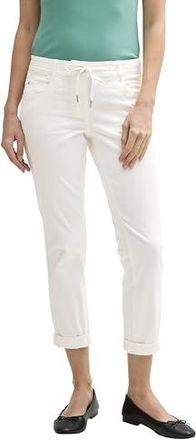 Tom Tailor 1040963 Pantalon Coupe fuselée, 10332-Off White, 44W x 28L Femmes