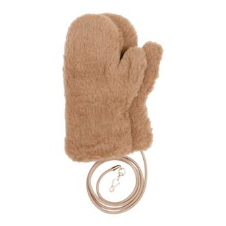 Max Mara Femme, Accessoires, Beige, Taille: S/M Gants de Luxe en Poils de Chameau Aw25