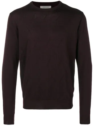 Corneliani pull ajust&eacute; &agrave; encolure ras du cou - Violet