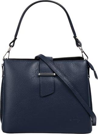 Cluty Sac à main Femme cuir véritable | Fabriqué en Italie, sac fourre-tout, sac bandoulière, sac de soirée en cuir 021791