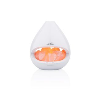 Eta Aroma Diffuser Himalaia I Ultraschall I 160ml Tank I Luftbefeuchter I Nat&uuml;rliche Ionisierung durch Himalaya Salzkristalle Wei&szlig;