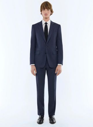 Fursac Costume ajust&eacute; en laine vierge faux uni - Taille 44 - Homme