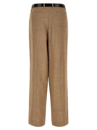 Dolce & Gabbana Womens Beige Viscose Casual Pants