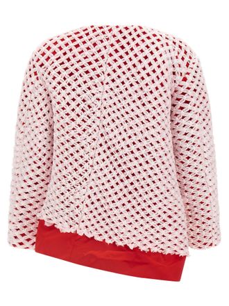 Comme Des Gar&ccedil;ons Tulle Weave Blazer - Pink