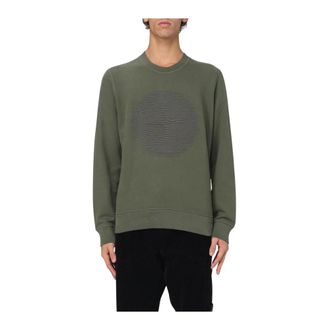 Stone Island Homme, Sweatshirts et sweats &agrave; capuche, Vert, Taille: 2XL SweaT-shirt col rond avec logo brod&eacute;