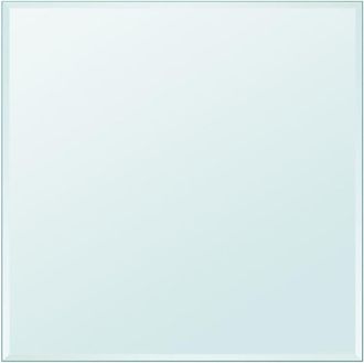 vidaXL Dessus de table carr&eacute; en verre tremp&eacute; 800 x 800 mm - Vidaxl