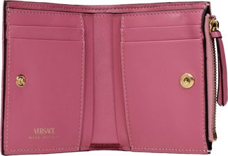 Versace Quilted Leather Wallet - Pink