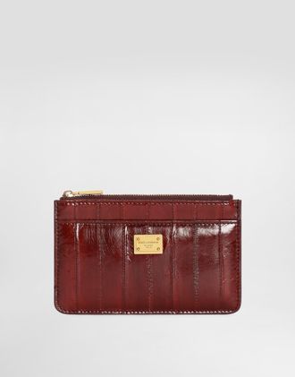 Dolce & Gabbana Kartenetui Aus Aalleder - Frau Collection Rot Onesize