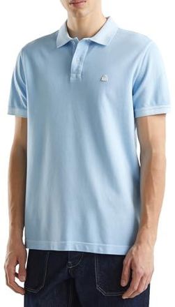 Benetton Maglia Polo M/M 3089u301k, Bleu, Large Homme