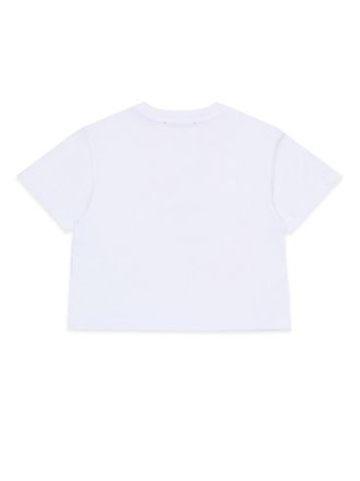 Max & Co. Logo-Embroidered Cotton T-Shirt - White