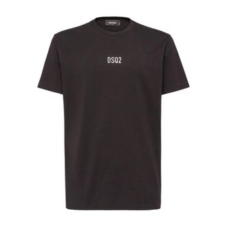 Dsquared2 Homme, Tops, Noir, Taille: XL T-shirt noir &eacute;l&eacute;gant