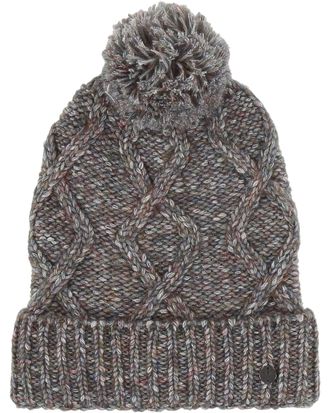Fraas M&uuml;tze Damen - Strickm&uuml;tze in Wollmischung - W&auml;rmend und Hautfreundlich - One Size Granite Grey