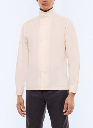 Fursac Chemise en popeline &agrave; col chemin&eacute;e - Taille XL - Homme