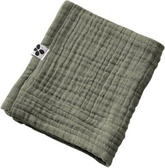 Altobuy OUREA - Serviette Invit&eacute; 30x50cm Gaze de Coton Romarin