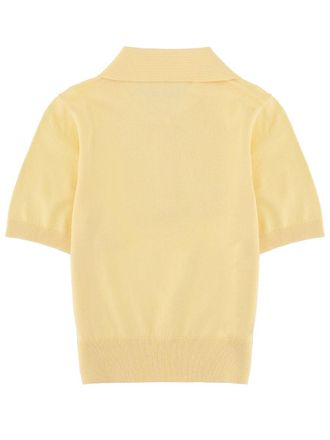 A.P.C. Logo Cotton Polo - Yellow