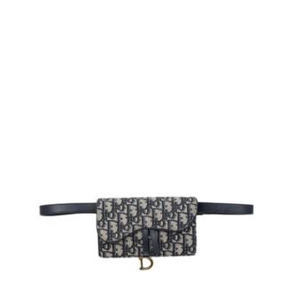 Dior Sac banane en toile Pre-owned - Femme - Pre-owned - Bleu - Taille: ONE Size