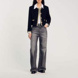 Sandro Kurze Tweedjacke