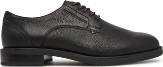 Tommy Hilfiger Halbschuhe Tommy Hilfiger Lth Mix Dress Hilfiger Shoe FM0FM06086 Schwarz