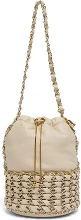Rosantica Beuteltasche mit Kettendetail - Nude