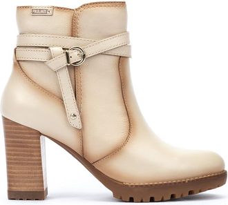 Pikolinos Stiefeletten mit Absatz in Leder Connelly f&uuml;r Frauen Farbe MARFIL