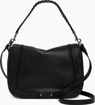 Le Tanneur Grand sac bandouli&egrave;re H&eacute;lo&iuml;se en cuir lisse