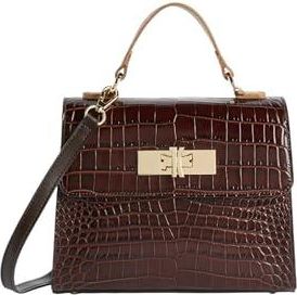 Alviero Martini 1A Classe Alviero Martini Sac &agrave; main en cuir pour femme 25IL1LD60M645, marron fonc&eacute;, Taille unique
