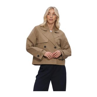 Envii Enseneca DB Short Jacket 6988 - - Coats - Damen - Beige - M